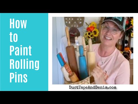 How to Paint Rolling Pins - YouTube