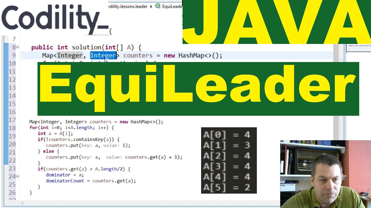 Codility Equileader solution - YouTube