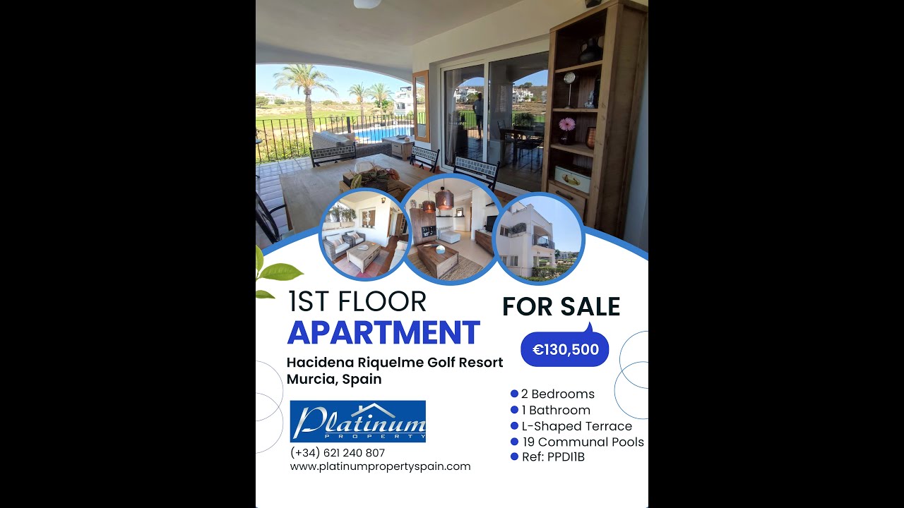 Extensive L shaped corner apartment on Hacienda Riquelme Golf Resort ...