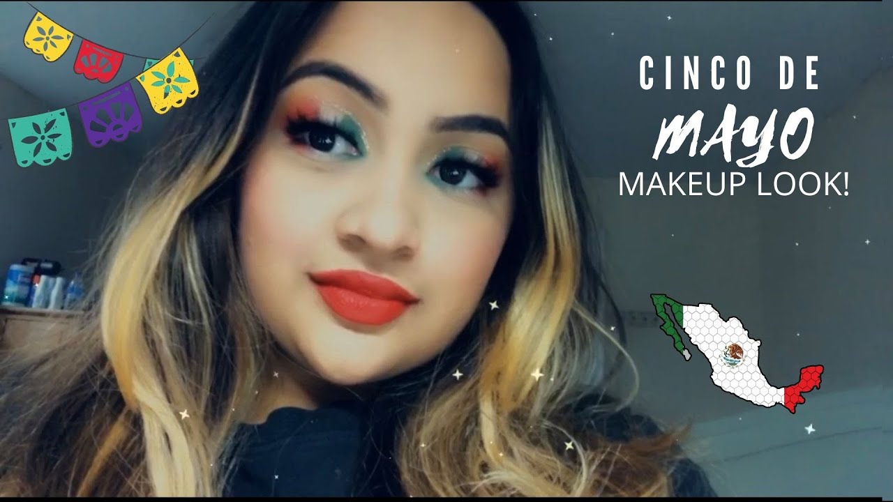 CINCO DE MAYO THEME // makeup tutorial -- cinco de mayo maquillaje - YouTube