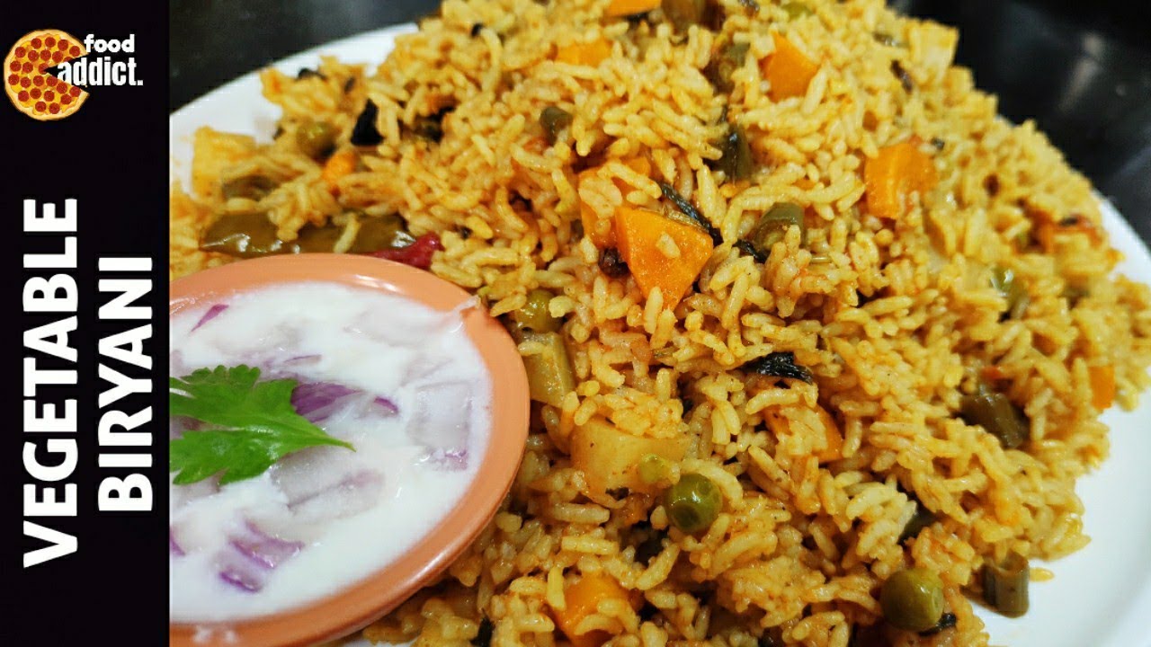 Vegetable Biryani | Vegetable pulao | Easy vegetable biryani recipe/Biryani |Brinji rice - YouTube
