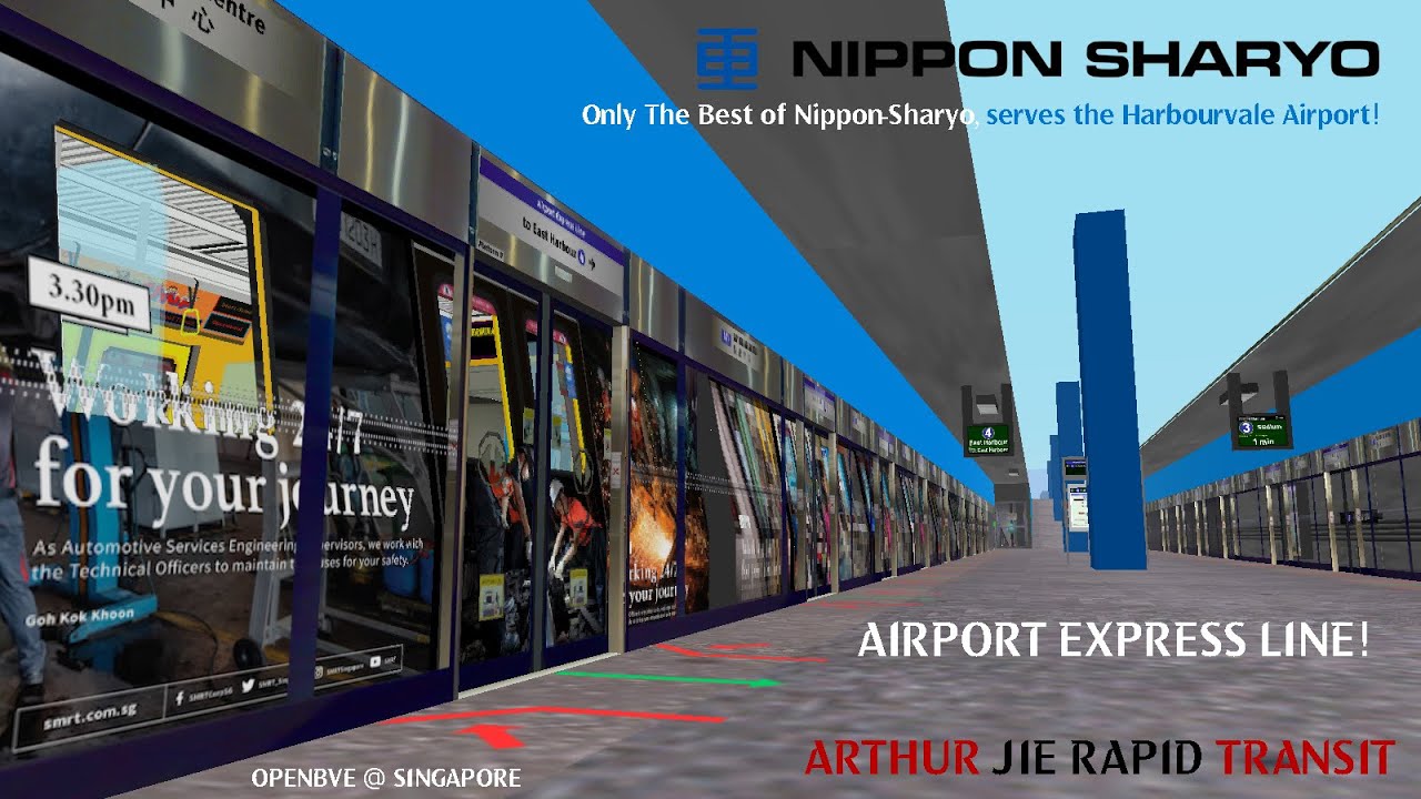 [OpenBVE][AJRT][Trainspotting] C765A @ Airport Express Line. Pixel ...