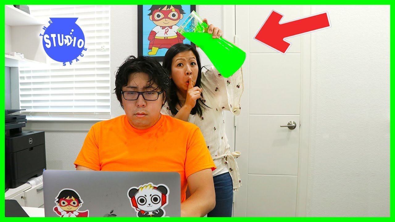 Slime Prank on Ryan's Daddy!!! - YouTube