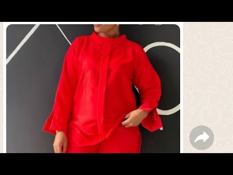 HOW TO SEW FALSE PLACKET TO A SHIRT - YouTube