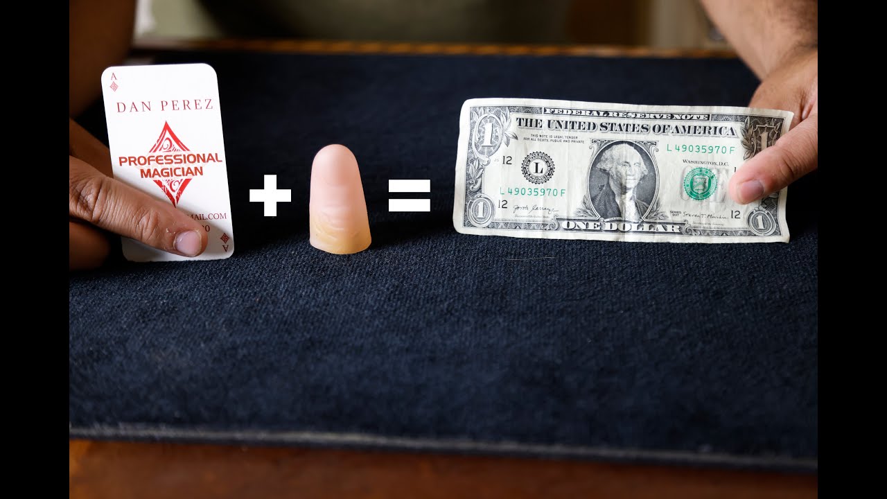 value of a business card trick performance and tutorial - YouTube
