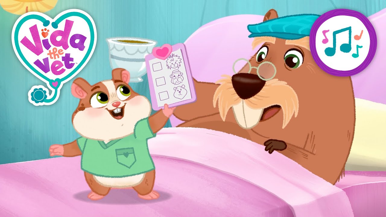 Popcorn’s X-Ray Bad Day | Vida the Vet Music Video | Cartoons for Kids ...
