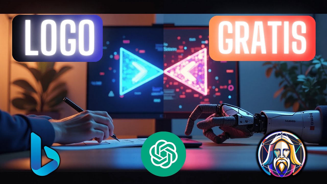 Cómo crear un logo profesional con IA GRATIS en 2 MINUTOS - YouTube