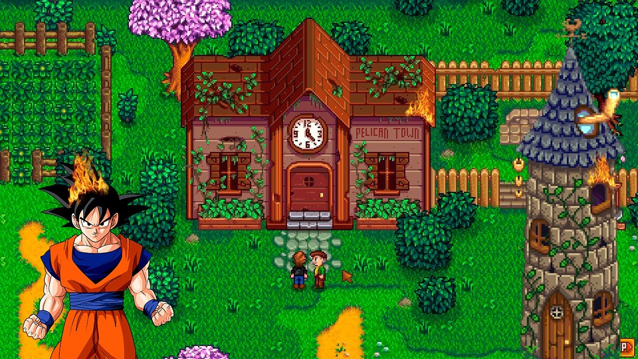 Un Goku moreno me lleva a la torre del mago - Stardust Valley - YouTube