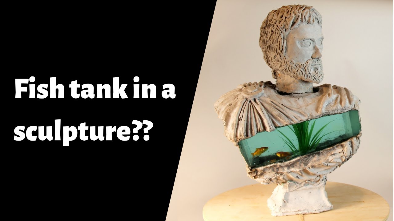I put a fish tank in a sculpture!!! - How to Make a DIY Clay Sculpture ...