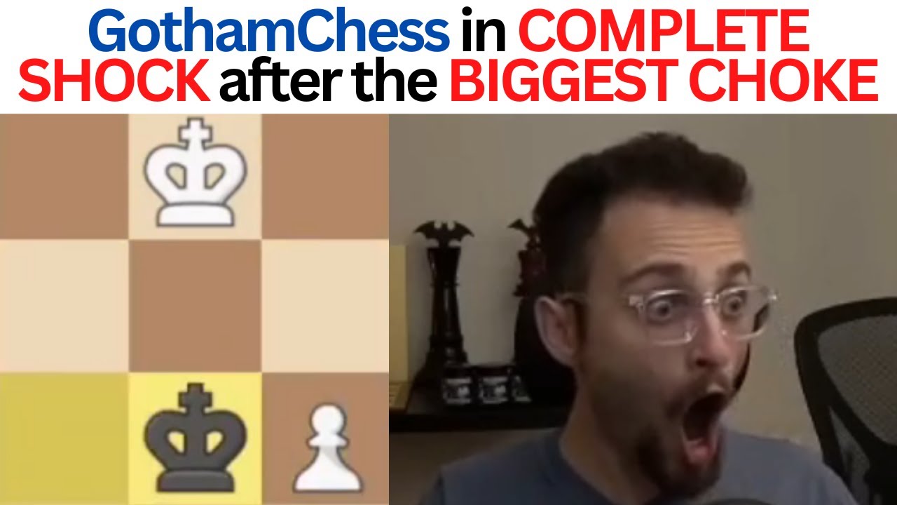 GothamChess in COMPLETE SHOCK after the BIGGEST CHOKE - YouTube