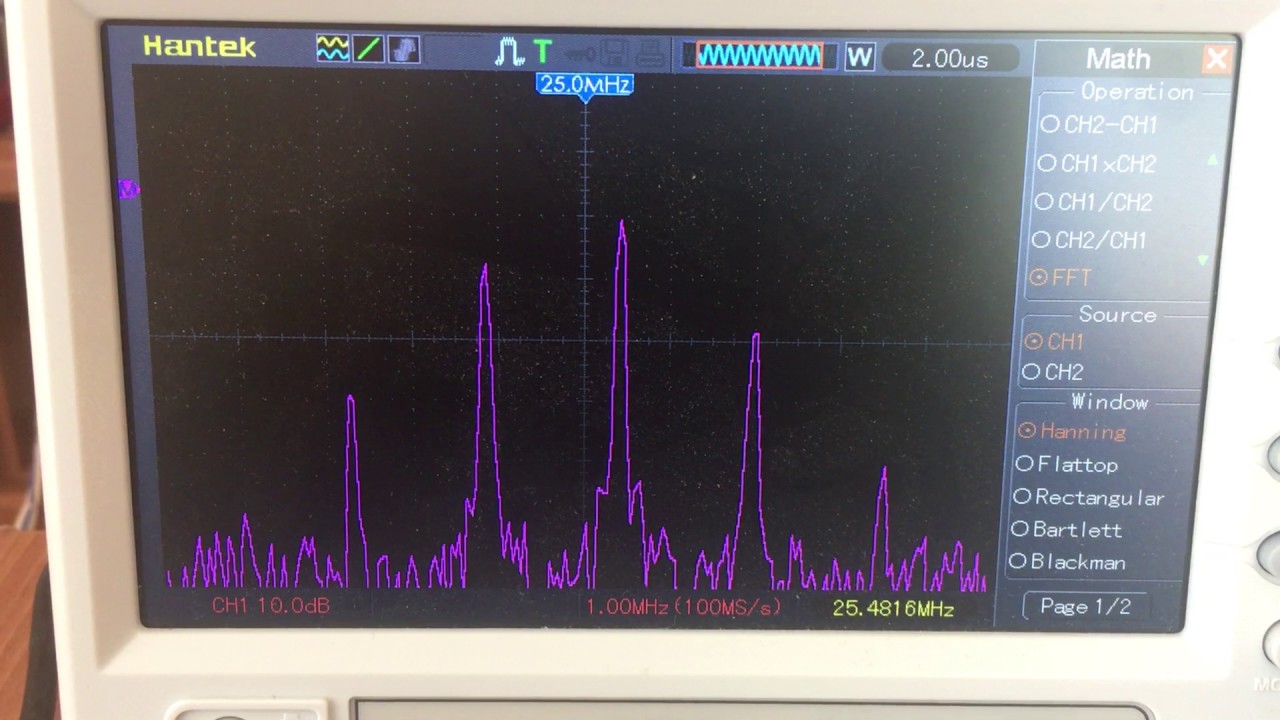Si5351 VFO Output Spectrum - YouTube