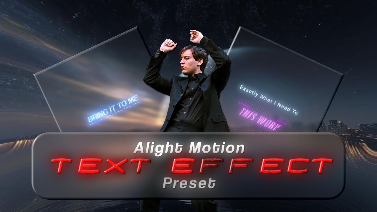 AE Like Text Effect For Alight Motion | Preset - YouTube