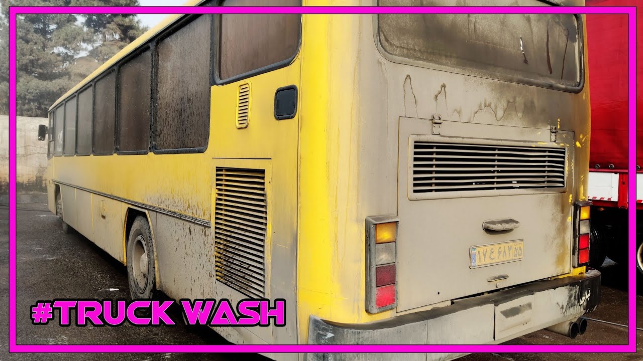 FILTHY BUS!! how can you wash it?? #truckwash #satisfying - YouTube