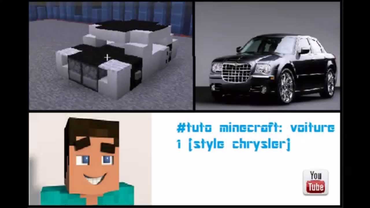 Comment faire une voiture dans minecraft #1 (chrysler) - YouTube