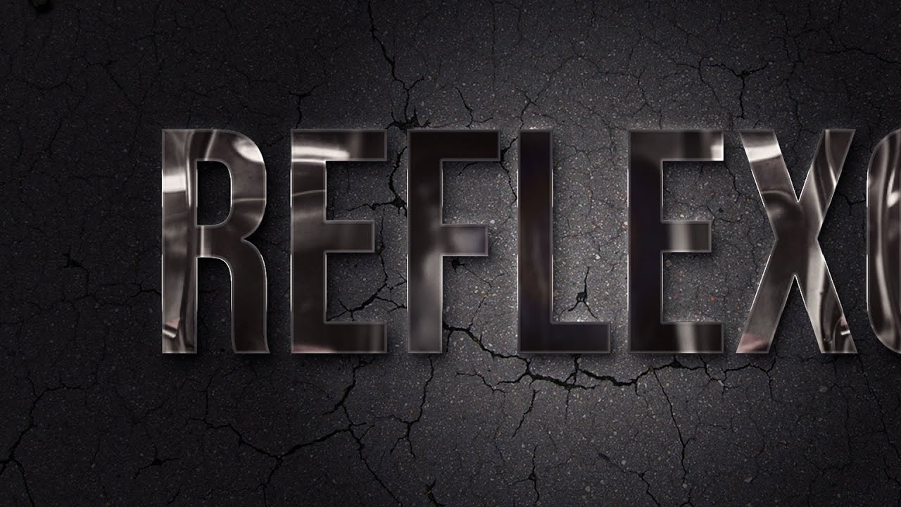 Como Criar um texto com reflexo realista - YouTube