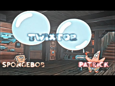 SPONGEBOB AND PATRICK PLAYING WITH BUBBLES TWIXTOR - YouTube