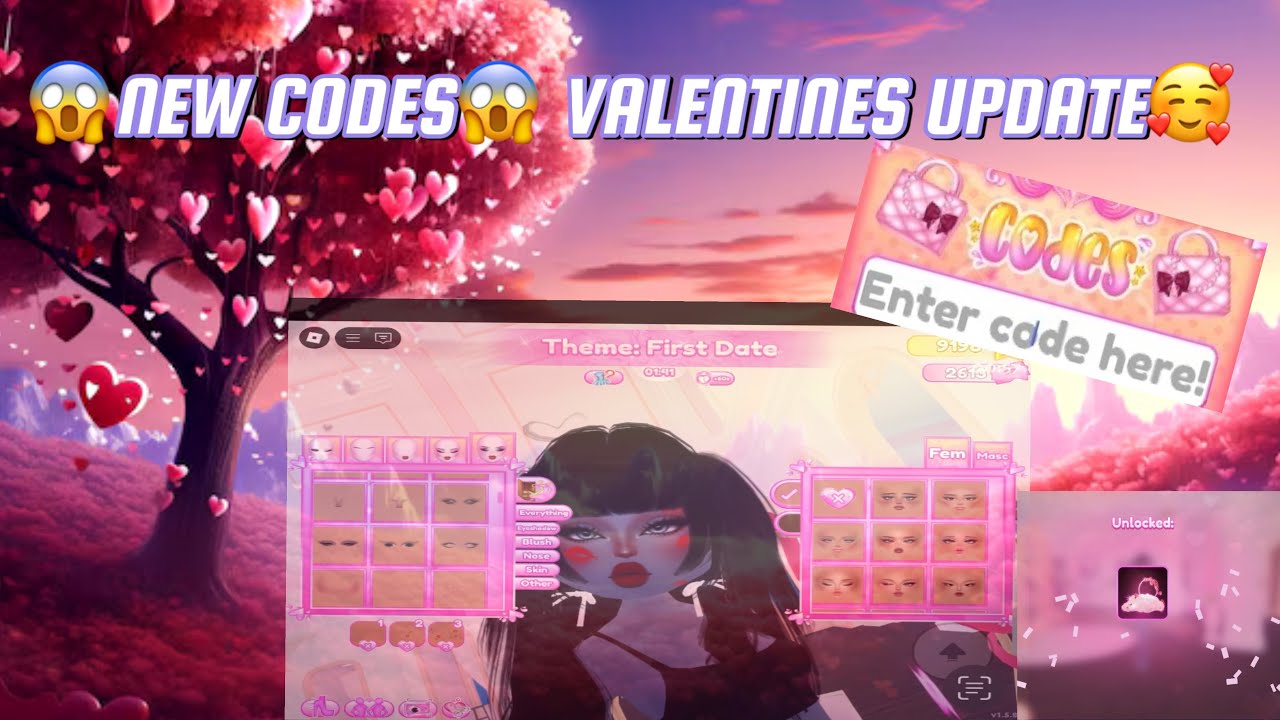 *NEW CODES* DTI VALENTINES DAY UPDATE, RUNWAY & MORE#dresstoimpress # ...