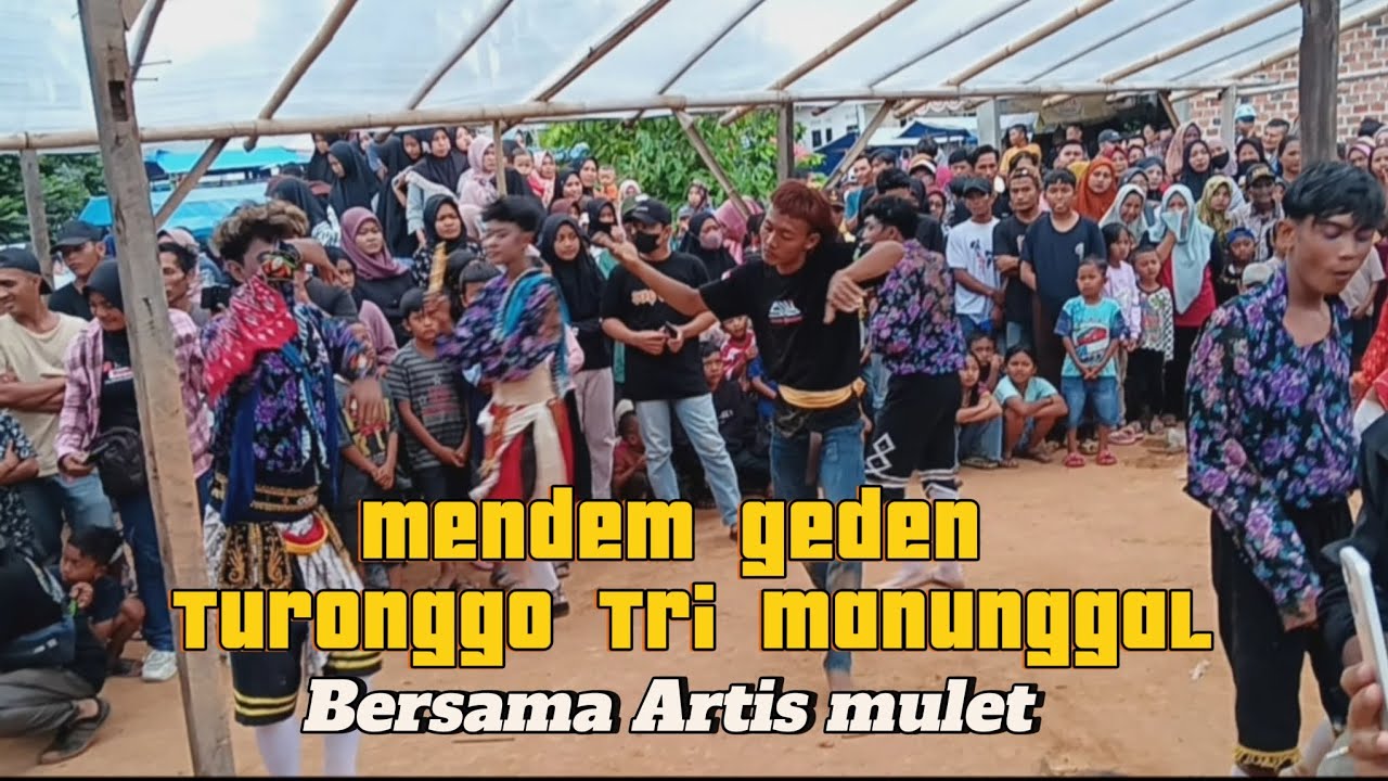 mendem geden bersama artis mulet Jaranan Turonggo Tri Manunggal ...