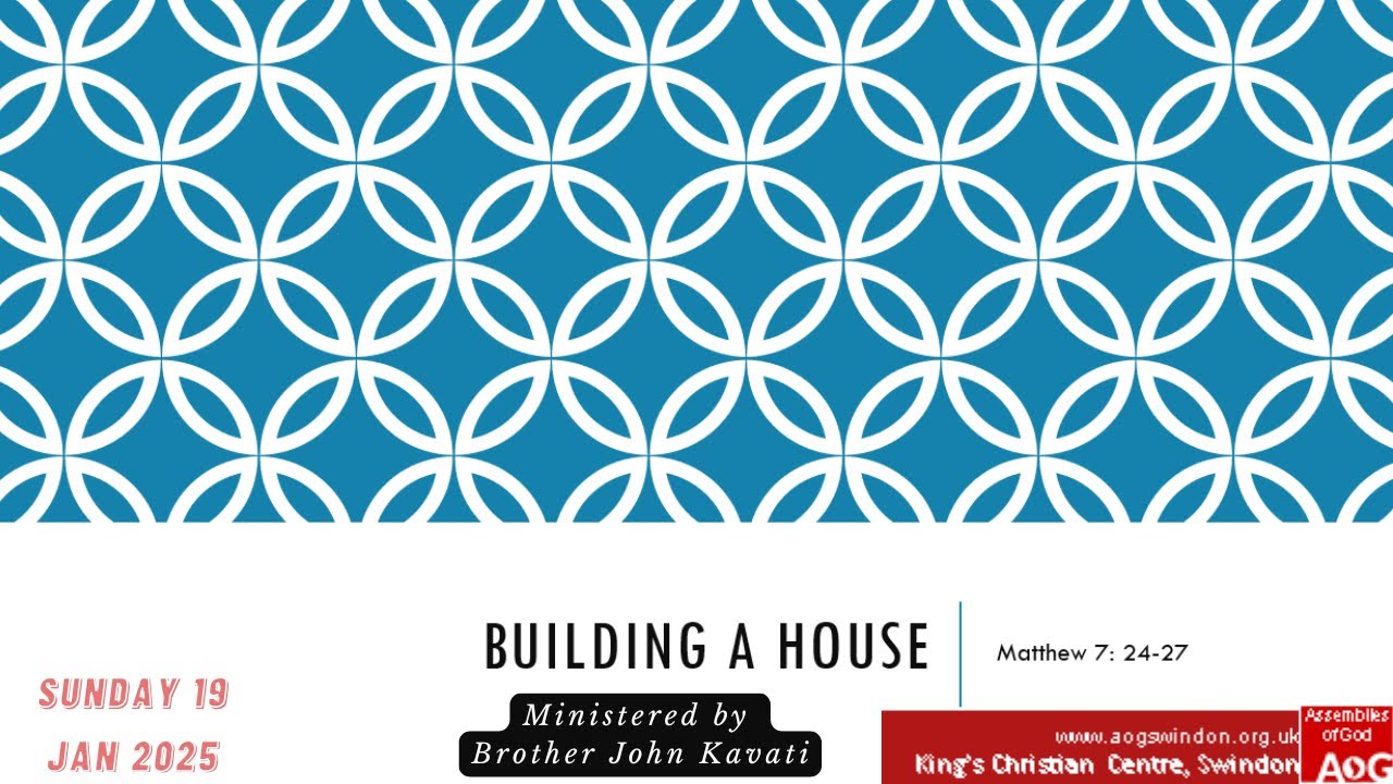 Building A House - Sunday 18 Jan 2025 sermon - YouTube