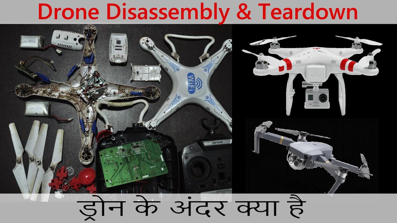 Drone Disassembly & Tear-down | Inside a Drone | How to repair a drone ...
