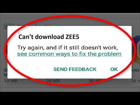 How To Fix Can't Download ZEE5 App Google Playstore Android & Ios || Cannot Download App Playstore