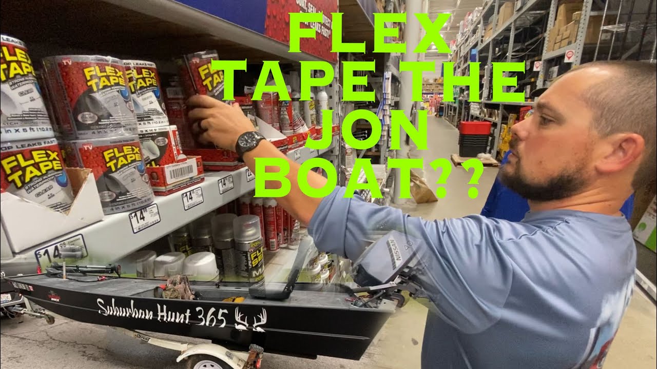 DID WE FLEX TAPE THE JON BOAT - YouTube
