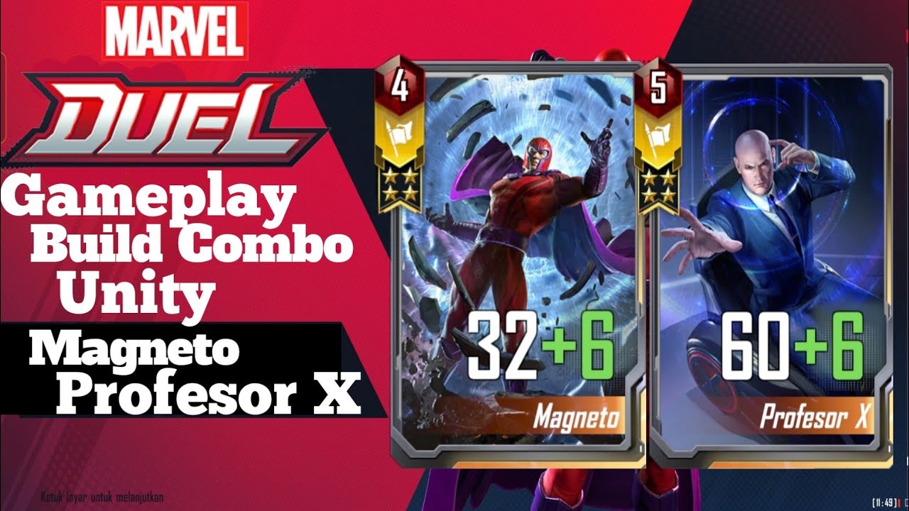 Marvel Duel | Build Combo Unity Magneto with Profesor X - YouTube