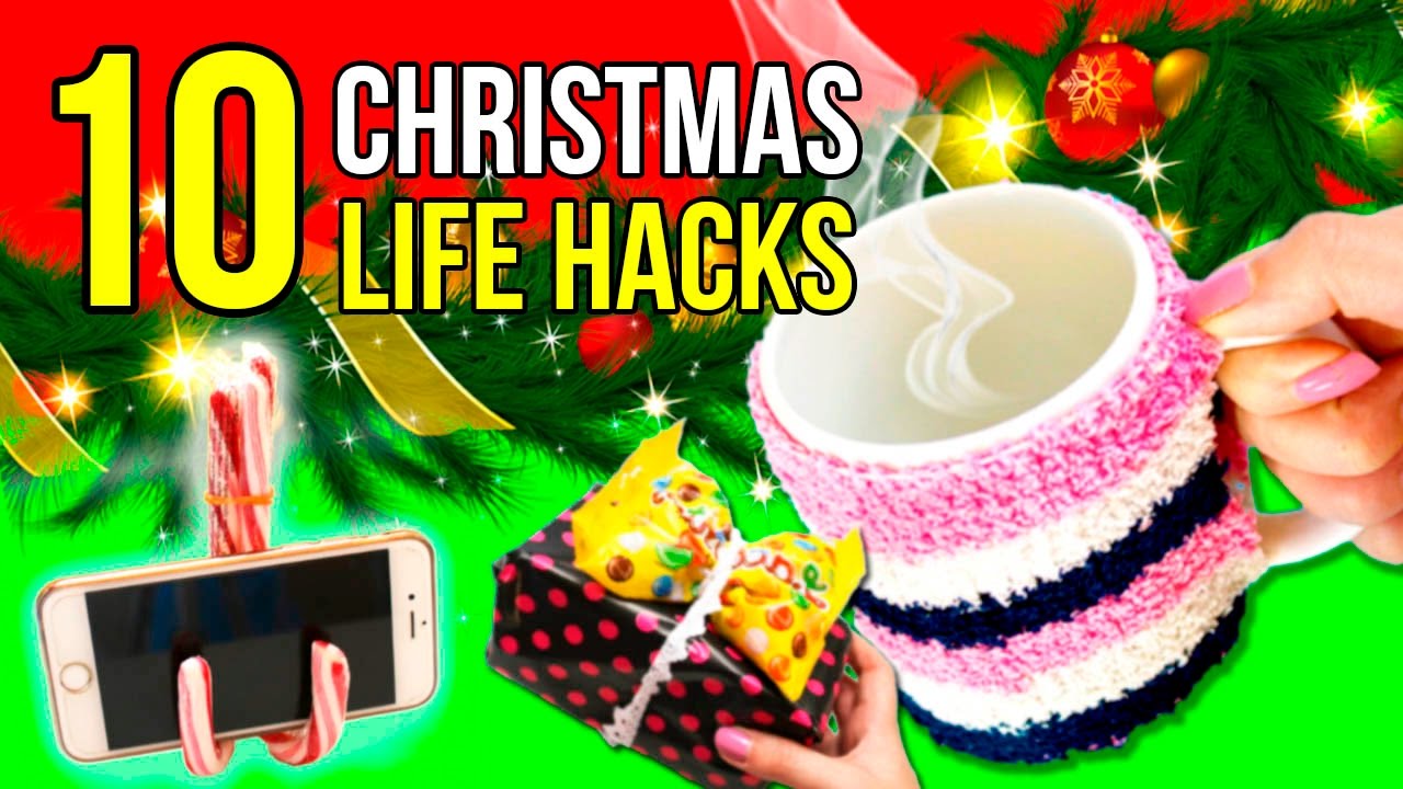 TOP 10 LIFE HACKS for CHRISTMAS 🎅🏼* Awesome TRICKS & TIPS for CHRISTMAS ...