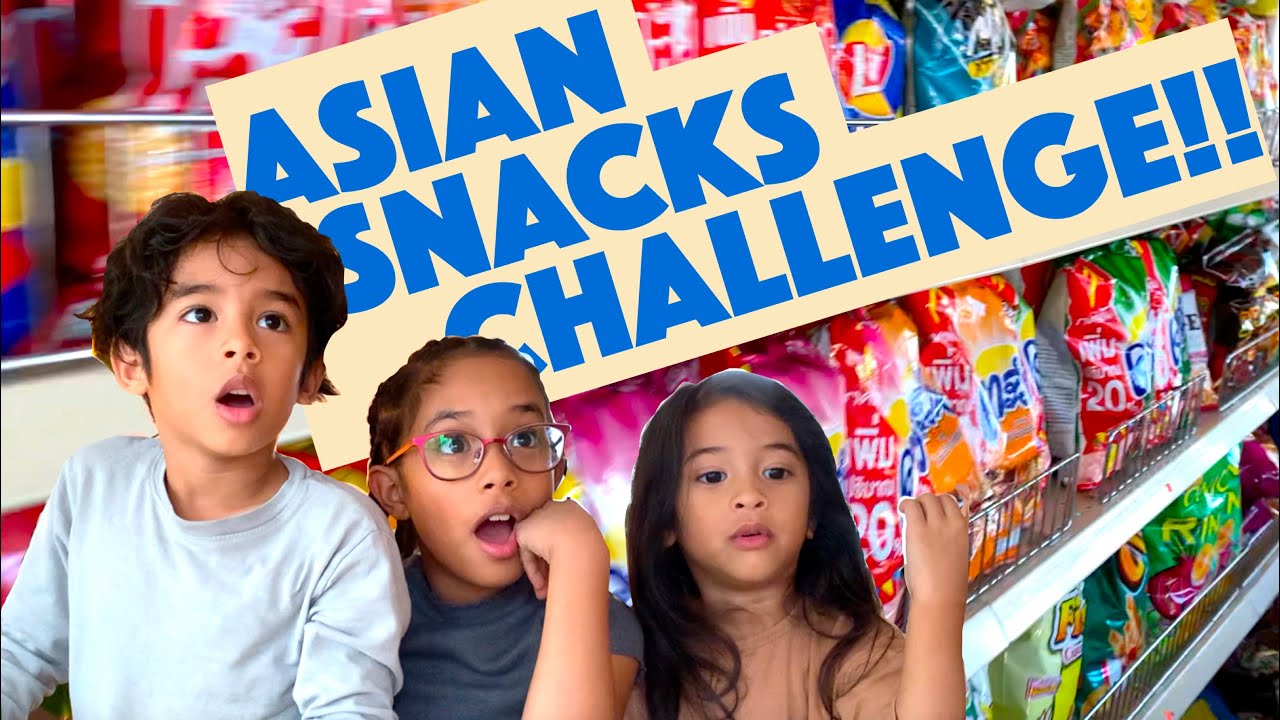 Asian SNACK CHALLENGE!! HILARIOUS reactions from the kids! - YouTube