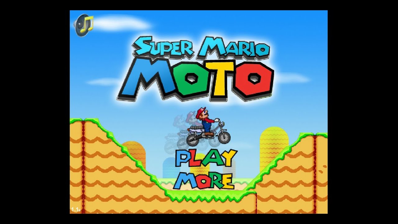 SUPER MARIO MOTO - (GAMEPLAY+DOWNLOAD) ADOBE FLASH - YouTube