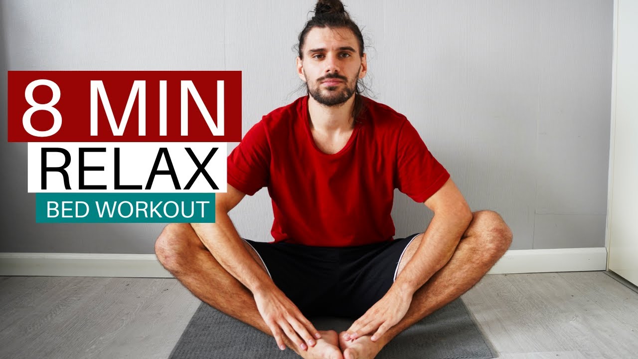 8 MIN Relaxing Stretch Home Cool Down Workout Before Bed - YouTube