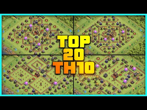 New Best Th10 base link War/Farming Base (Top20) With Link in Clash of Clans - th10 war base 2020