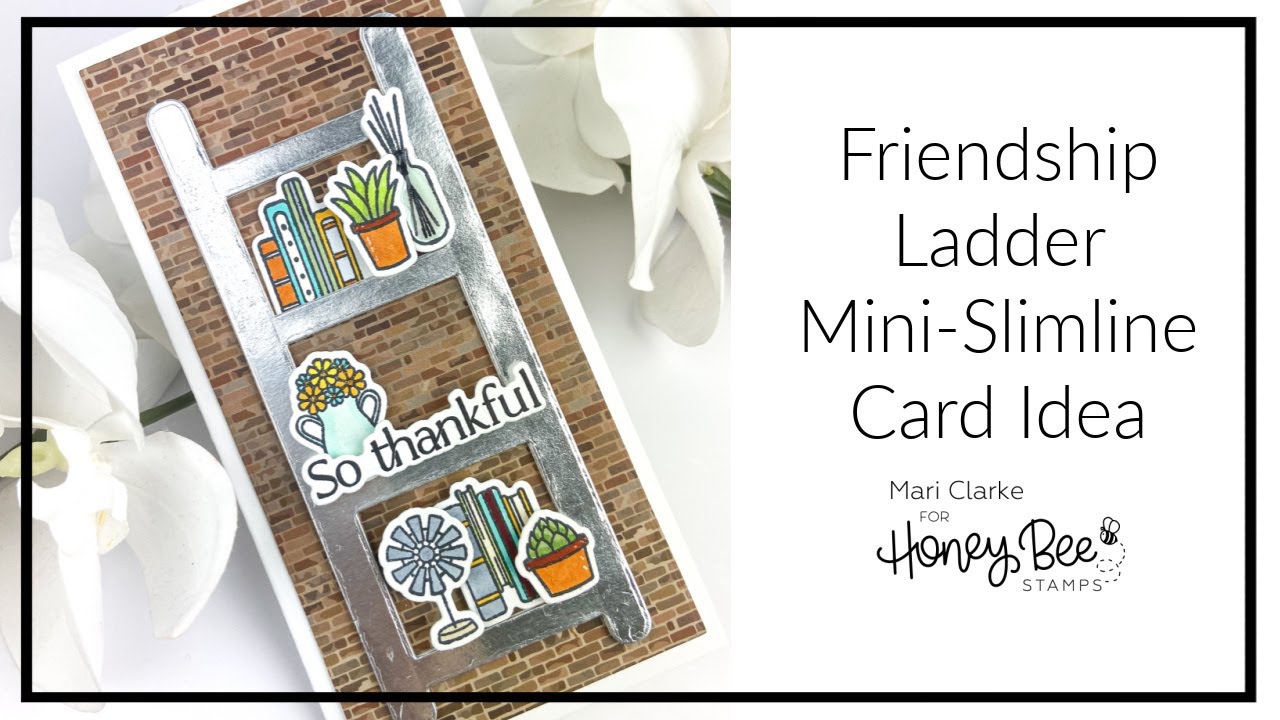 Friendship Ladder Mini-Slimline Card Idea - YouTube