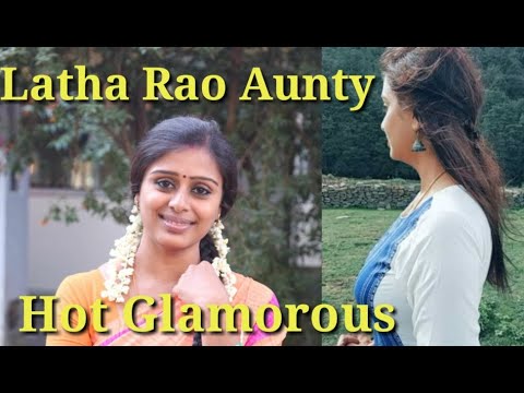 Tamil Serial Actress Latha Rao Aunty Hot Glamourous - YouTube