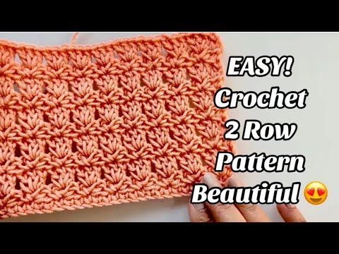 CROCHET PRIMROSE STITCH! 2 ROW PATTERN - YouTube