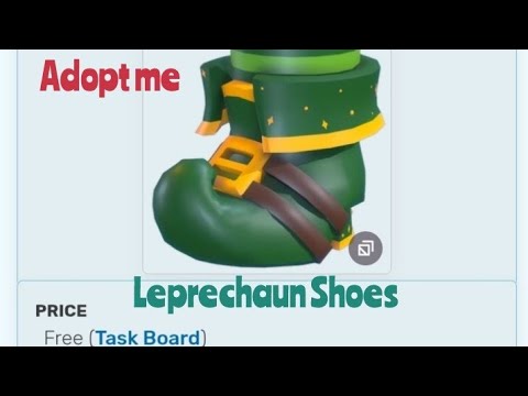 Play to earn the Leprechaun Shoe in Adopt Me Roblox 2025 - YouTube