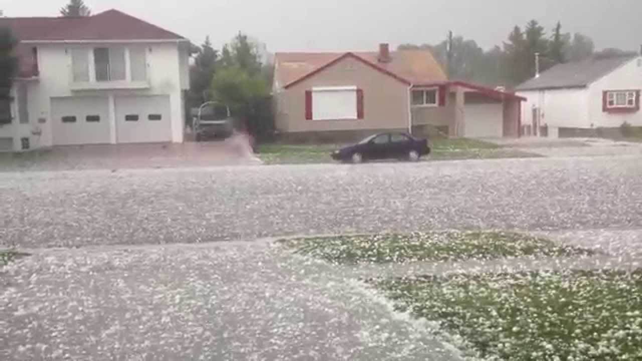 Cardston Alberta Hail Storm - July 2012 - YouTube