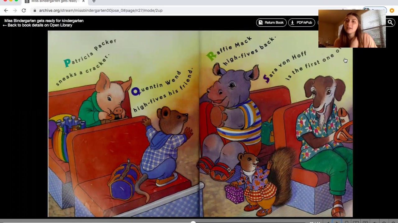 Miss Bindergarten Gets Ready for Kindergarten- Book - YouTube