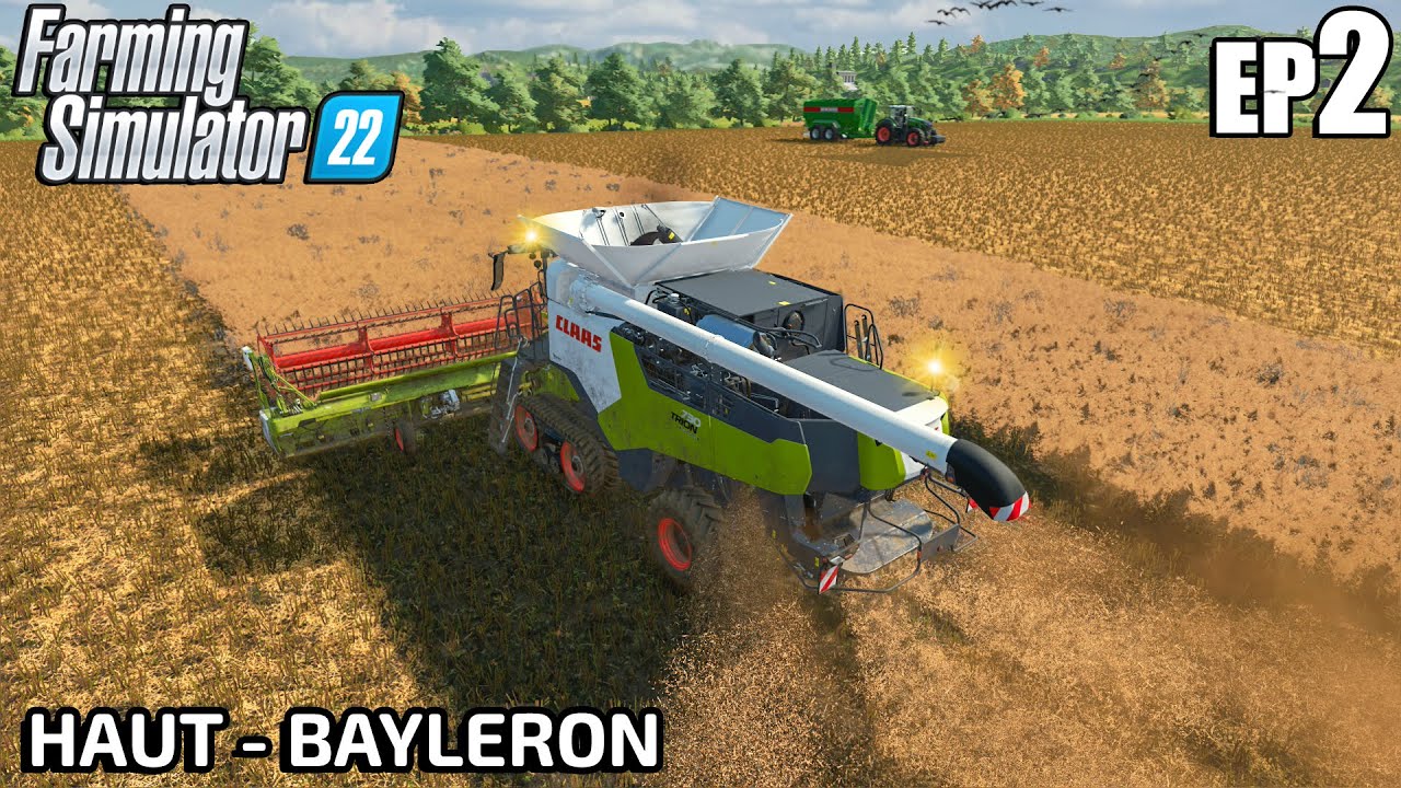 Harvesting Canola with NEW CLAAS Trion 730 | Seasons on Haut-Beyleron ...