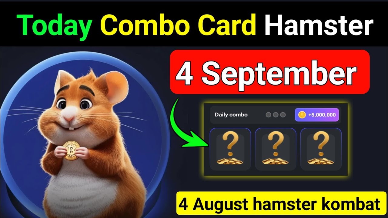 4 September daily combo card Hamster kombat || unlock daily combo card ...