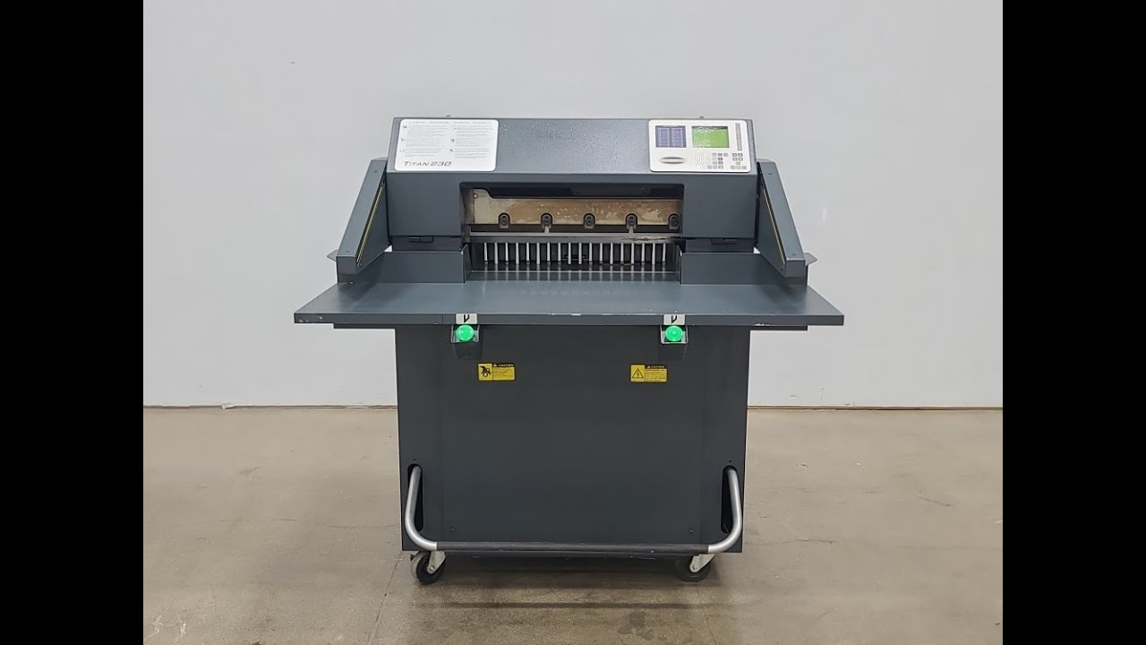 2008 Challenge Titan 230 Hydraulic Programmable 23in Paper Cutter w ...