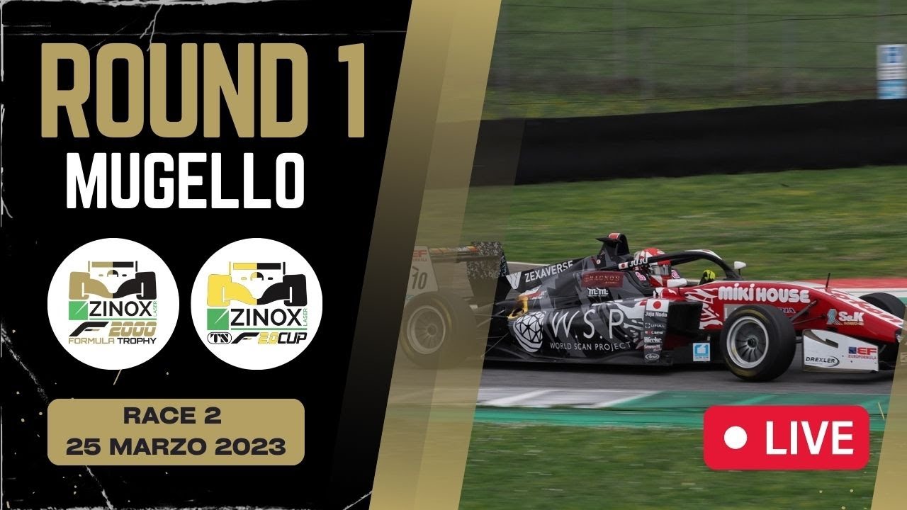 Zinox F2000 Formula Trophy | LIVE Gara 2 - Mugello 2023 - YouTube