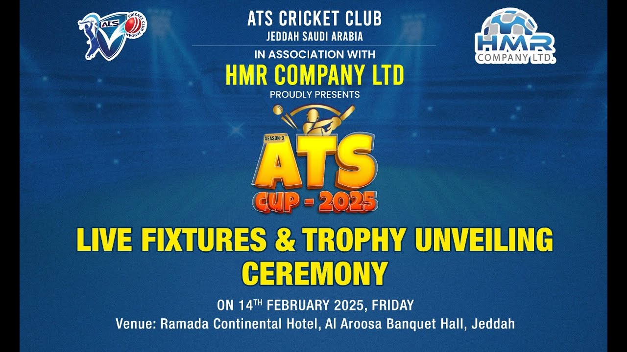 ATS CRICKET CLUB PROUDLY PRESENTS || ATS CUP - 2025 || LIVE FIXTURES ...