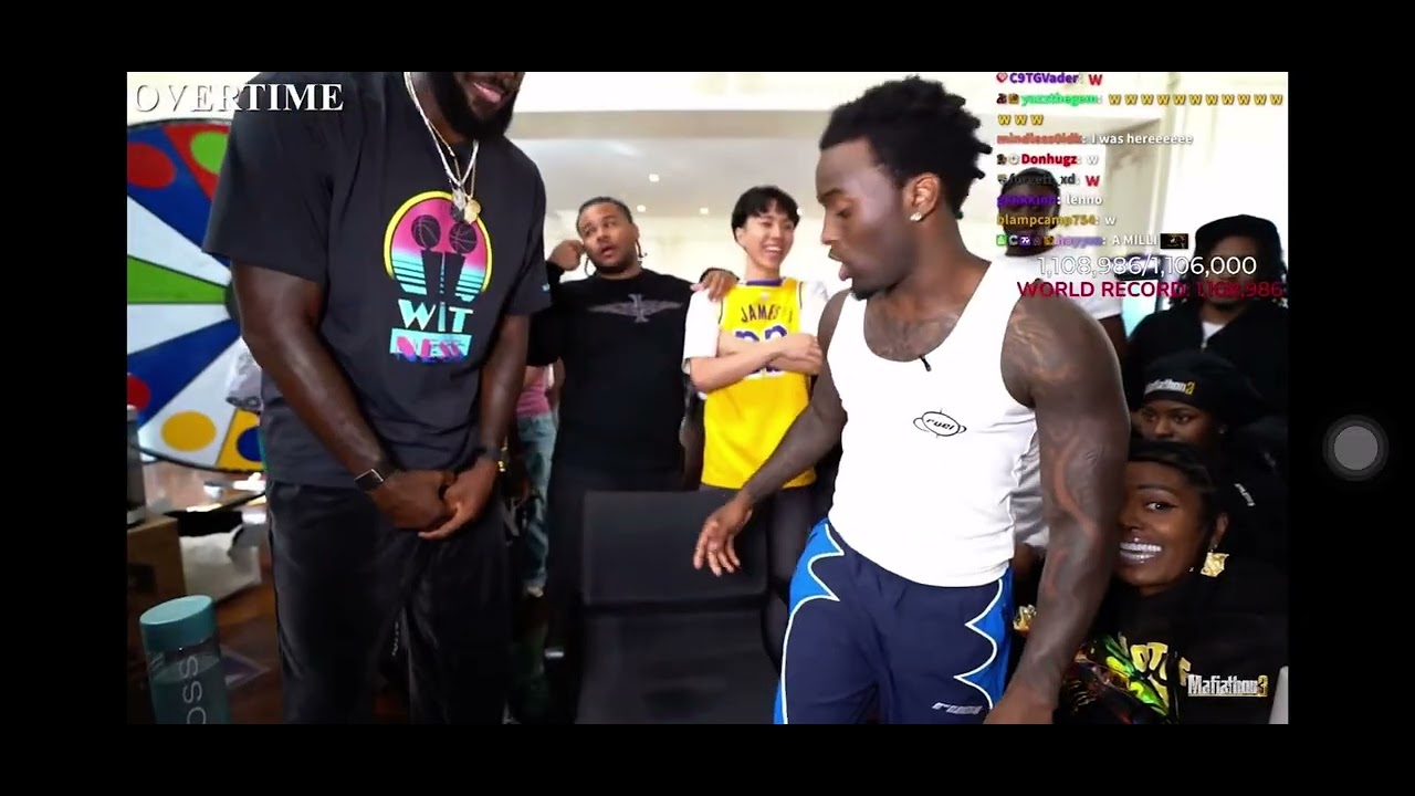 Kai Cenat x LeBron James MAFIATHON 3 (LeBron cuts off Kai Cenat’s Locs ...