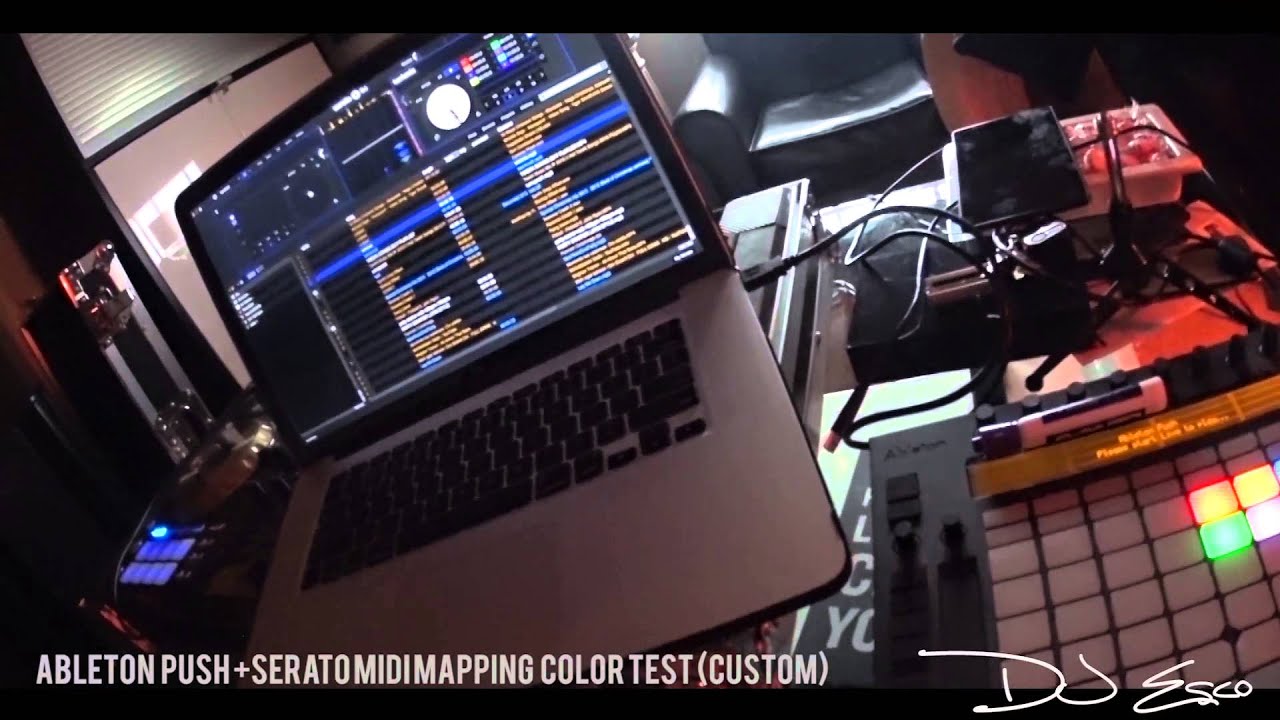 Serato DJ Advanced Color Midi Mapping using Ableton Push by: DJ Esco ...