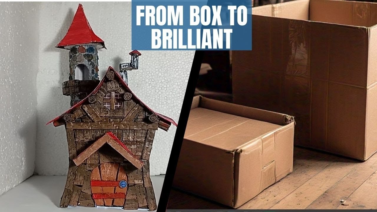 DIY Magical Cardboard Fantasy House | Step-by-Step Guide - YouTube