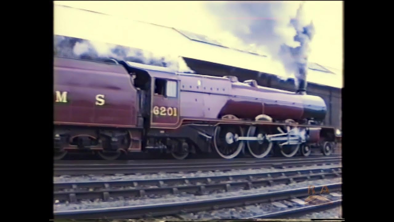 UK - LMS 6201 'Princess Elizabeth' departs Hereford on June 15 1991 ...