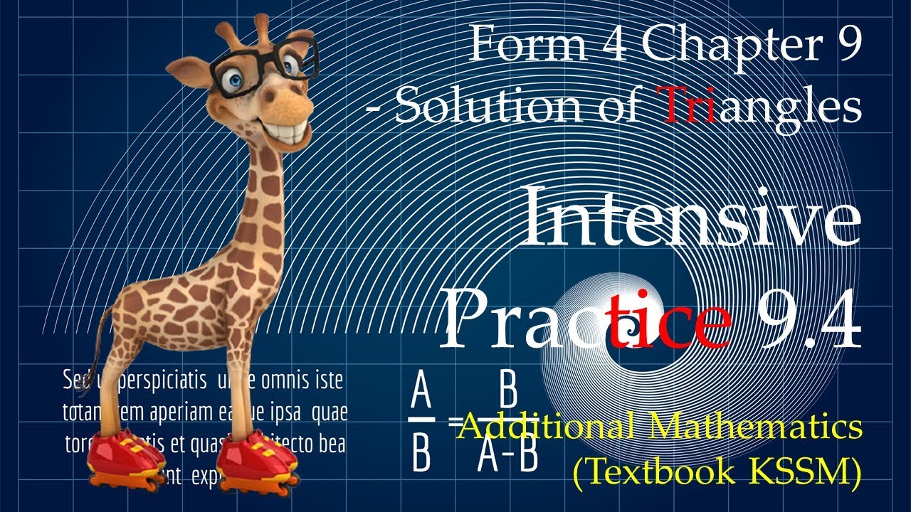 Form 4 Add Maths KSSM Chapter 9 - Intensive Practice 9.4 | Solution of ...