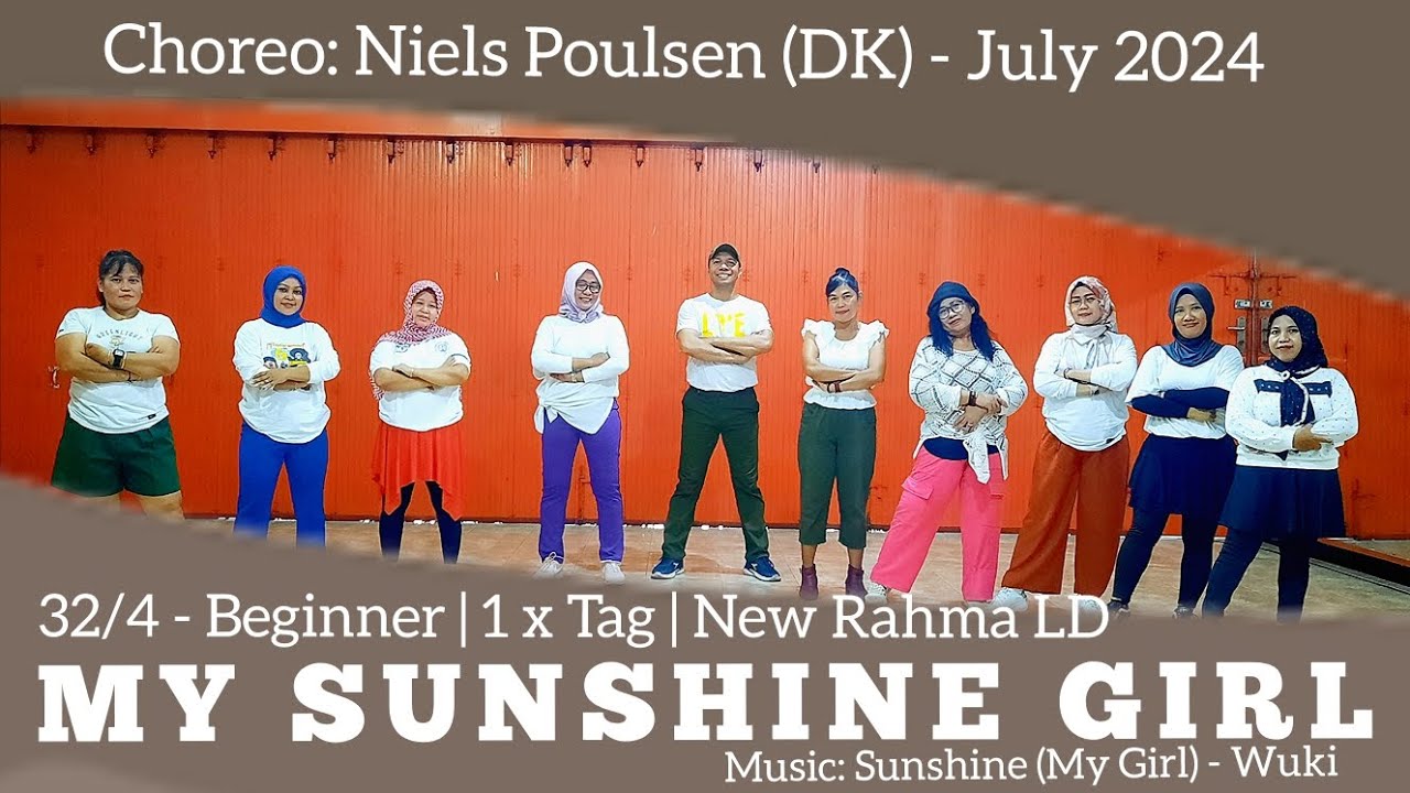 My Sunshine Girl Line Dance | Beginner | @NielsBP (DK) - YouTube