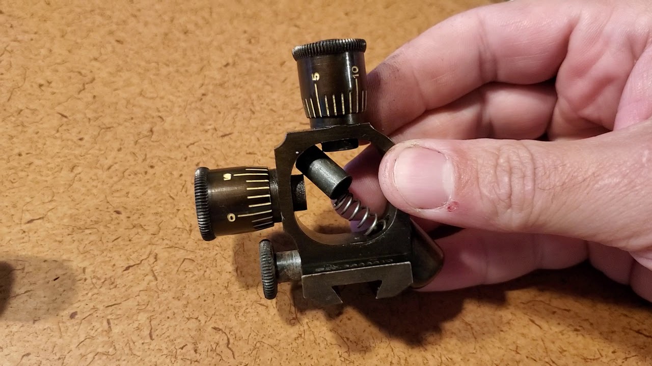 Crosshair replacement and spring removal Unertl Target Scope - YouTube